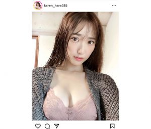 NMB48・原かれん、透明なデコルテとふっくら美谷間で魅了するニットコーデ披露！「アイドルなのに大胆で素敵」 | WWSチャンネル