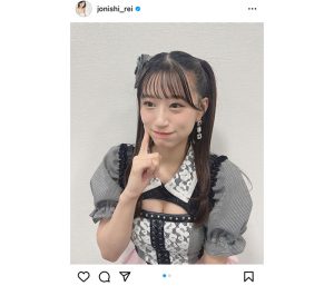 NMB48・上西怜、衣装から美谷間チラリ！ハーフツインとのギャップで魅せる | WWSチャンネル