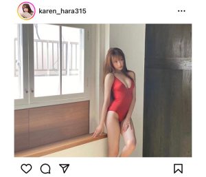 NMB48・原かれん、セクシーな赤水着で魅せるグラマラス美ボディ！ | WWSチャンネル